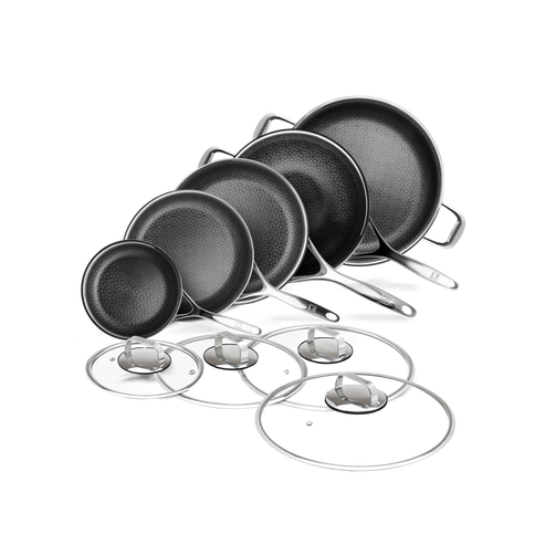 DiamondClad™ Thermowave™ Hybrid 9 Piece Cookware Set – Livwell Brands