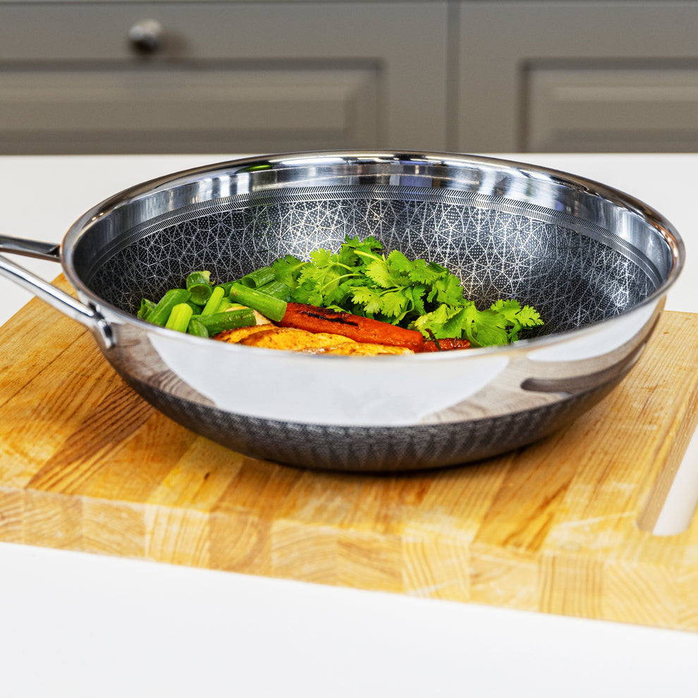 DiamondClad™ 12 Inch Thermowave™ Hybrid Wok | Livwell – Livwell Brands